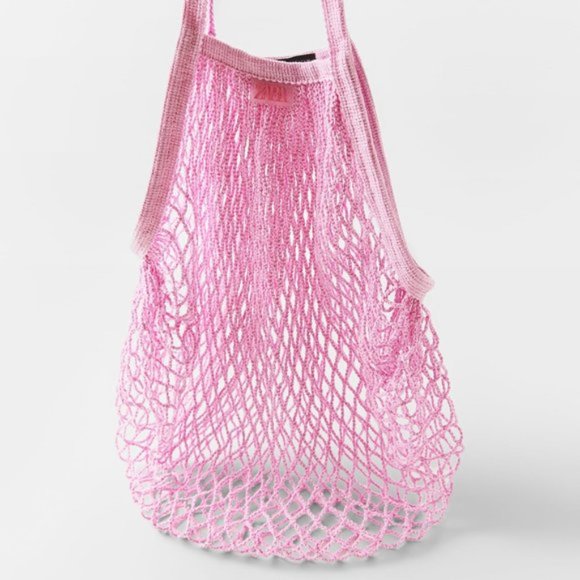 Zara | Bags | Zara Cotton Mesh Sheer Bag | Poshmark